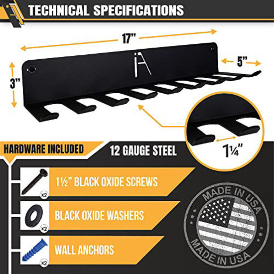 GetUSCart- IRON AMERICAN Multi-Purpose Omega Gym Storage and Barbell ...