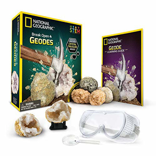 GetUSCart- NATIONAL GEOGRAPHIC Break Open 4 Geodes Science Kit ...