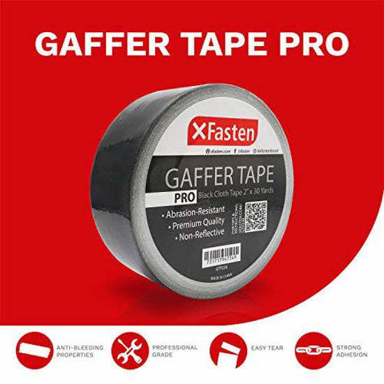 GetUSCart- XFasten Gaffer Tape Pro, Black, 2-Inches X 30 Yards- Premium ...