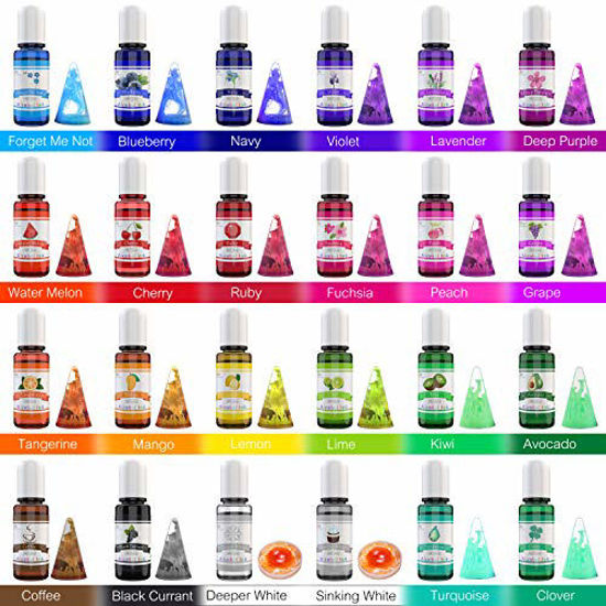 GetUSCart- Alcohol Ink Set - 24 Vibrant Colors Alcohol-based Ink for ...