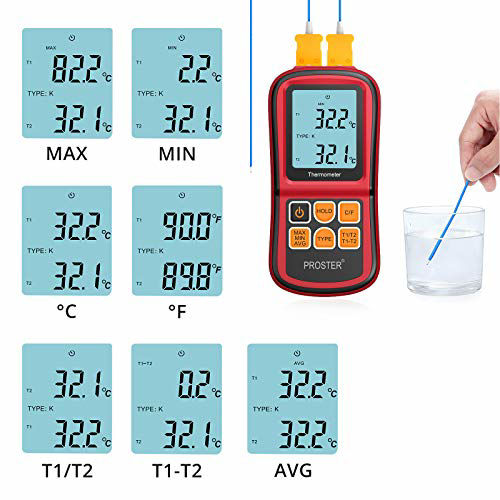 GetUSCart- Proster Digital Thermocouple Temperature Thermometer with ...