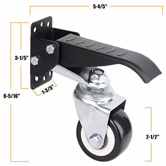 GetUSCart- SOLEJAZZ Workbench Caster kit 660 LBS Capacity 4 Heavy Duty ...