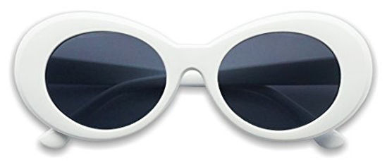 GetUSCart- White Oval Clout Goggles Bold Retro Thick MOD 51mm Round ...