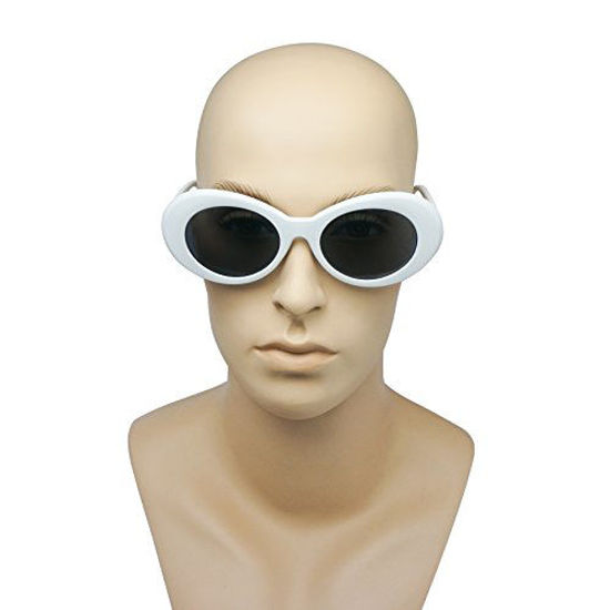 GetUSCart- White Oval Clout Goggles Bold Retro Thick MOD 51mm Round ...