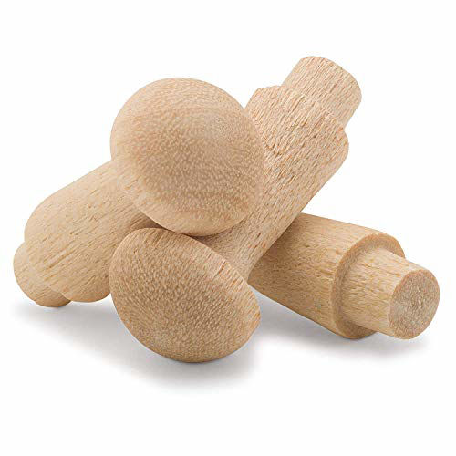 GetUSCart- Mini Shaker Pegs 1 Inch with 3/16 Inch Tenon - Package of 50 ...