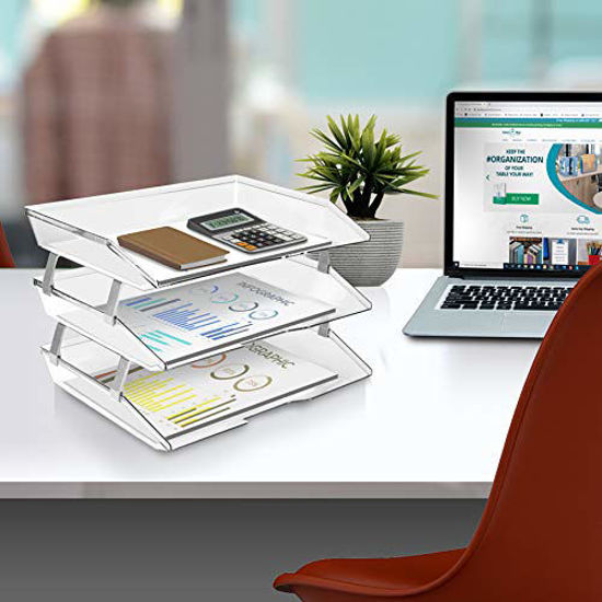 GetUSCart- Acrimet Facility 3 Tier Letter Tray Side Load Plastic ...