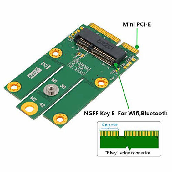 GetUSCart- HLT M.2 (NGFF) to mPCIe (PCIe+USB) Adapter