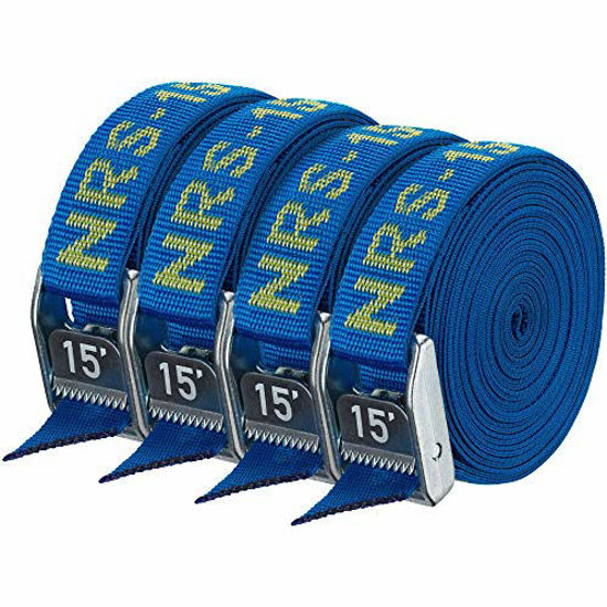 GetUSCart- NRS 12-Foot Heavy Duty Boating Ratchet Tie-Down Straps with ...