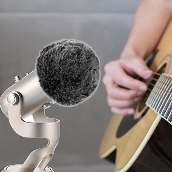 GetUSCart- Mic Cover Foam Microphone Windscreen with Furry Windscreen ...