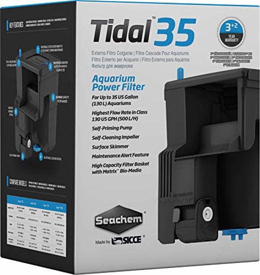 GetUSCart- Seachem Tidal Power Aquarium Filter - 35 Gallon Large Fish ...
