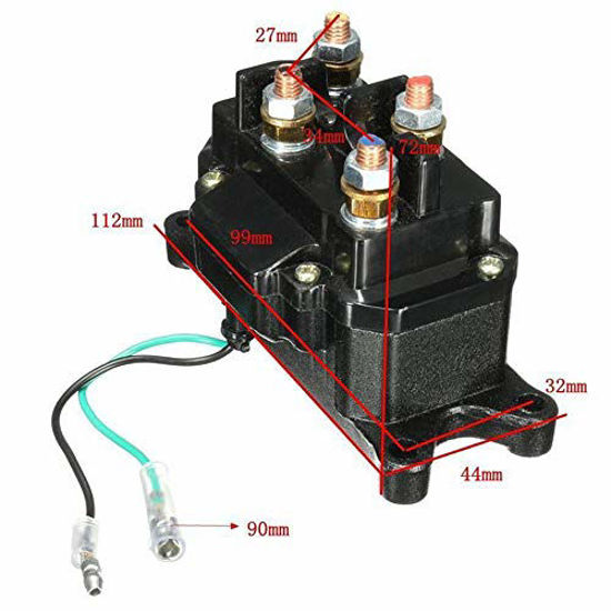 GetUSCart- KanSmart Winch Solenoid Relay Contactor 12V 250A Thumb Truck ...
