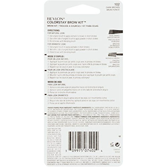 GetUSCart- Revlon ColorStay Brow Kit, Includes Longwear Brow Powder ...