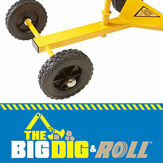 GetUSCart- The Big Dig and Roll Ride-On Working Excavator with Wheels ...
