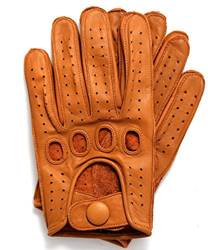 GetUSCart- Riparo Genuine Leather Reverse Stitched Driving Gloves ...