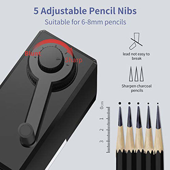 GetUSCart- Long Point Pencil Sharpener, Manual Pencil Sharpener,Drawing Pencil Sharpener for ...