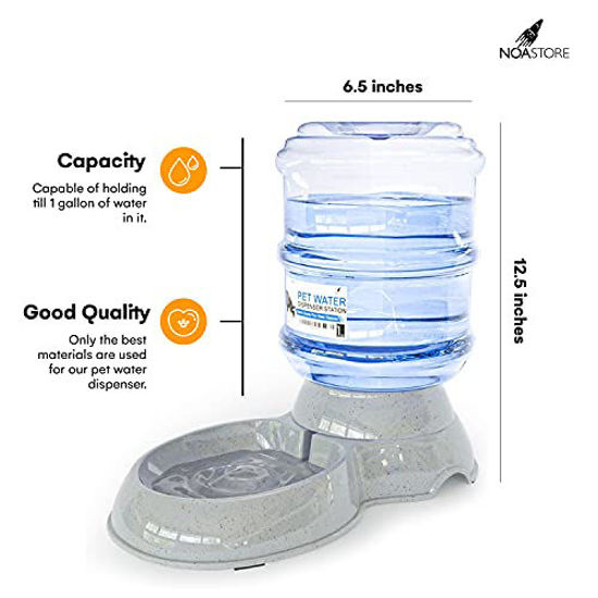 GetUSCart- NOA Automatic Pet Water Dispenser | 1 Gallon Cat and Dog ...