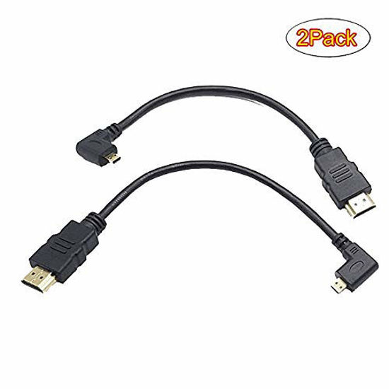 GetUSCart- Seadream 8inch 90 Degree Angle Micro HDMI Male To HDMI Male ...