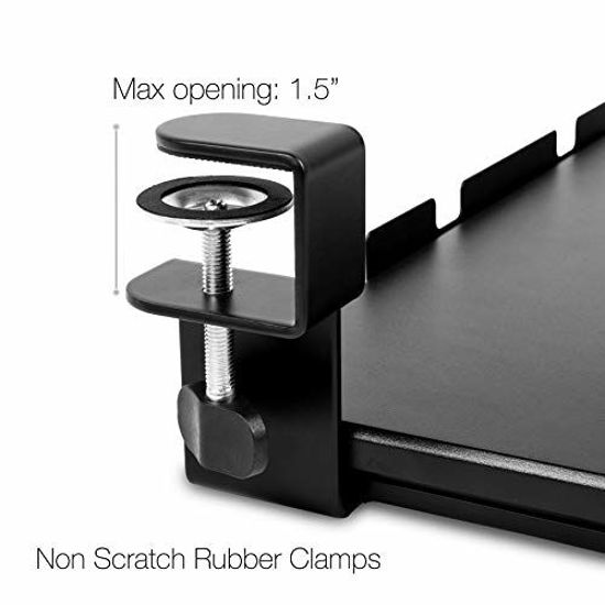 GetUSCart- TechOrbits Keyboard Tray Under Desk - 27" Clamp On Keyboard ...