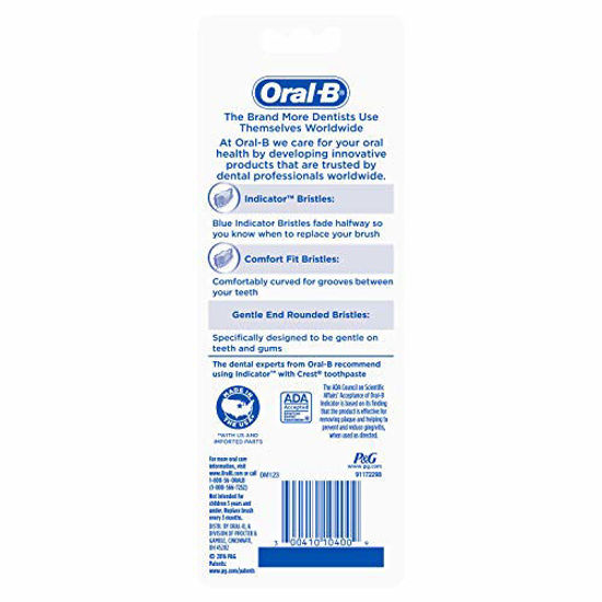 GetUSCart- Oral-B Indicator Color Collection Manual Toothbrush, Soft, 4 ...