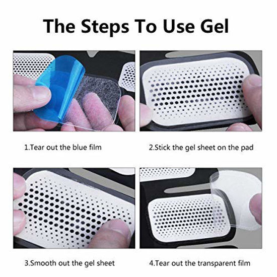 GetUSCart- LEKEONE 50 Pcs/25 Packs Pads Abs Trainer Replacement Gel ...