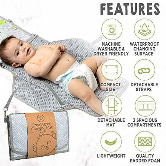 GetUSCart- Portable Baby Diaper Changing Pad - Waterproof Diaper ...