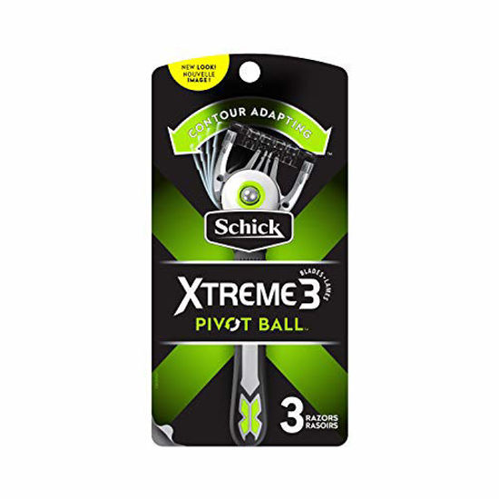 GetUSCart- Schick Xtreme 3 Pivot Ball Disposable Razors for Men, 3 razors