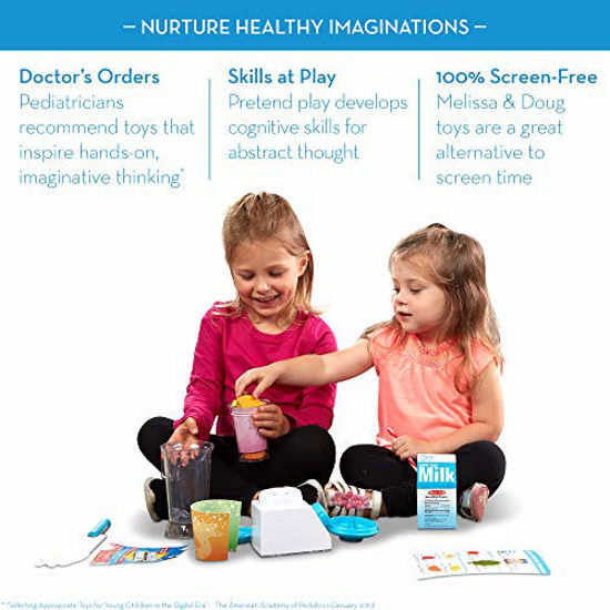 GetUSCart- Melissa & Doug Smoothie Maker Blender Set with Play Food (22 ...