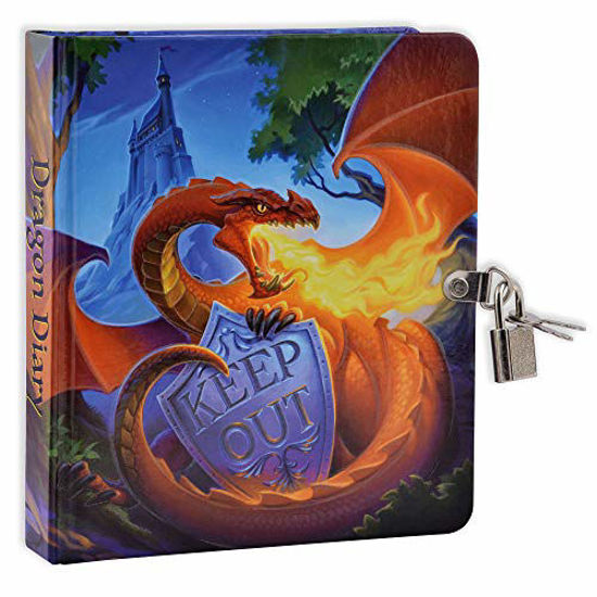 GetUSCart- Keep Out Glow in the Dark Lock and Key Dragon Diary