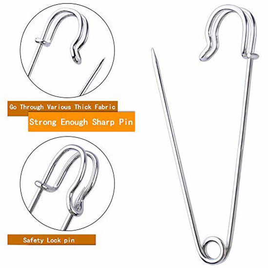 GetUSCart- BESTCYC 10pcs 10.1cm x 22mm Silvery Extra Large Heavy Duty ...