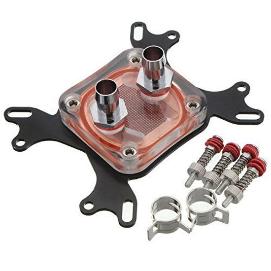GetUSCart- Aveks CPU Water Cooling Block Waterblock 50mm Copper Base ...