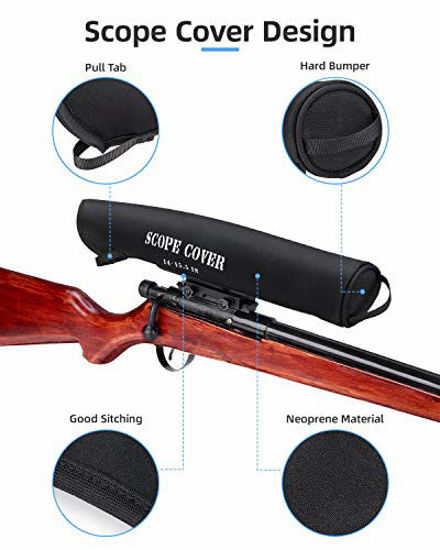 GetUSCart- kemimoto Scope Covers Fits Rifle Spotting Neoprene Optics ...
