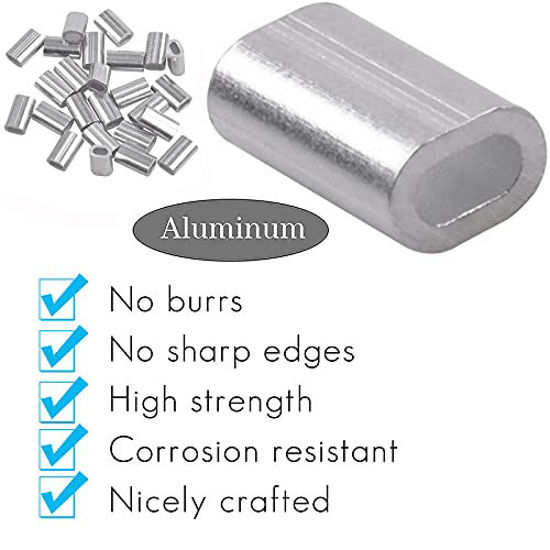 GetUSCart- AGOOL Aluminum Single Barrel Crimp Sleeves Kit Aluminum ...