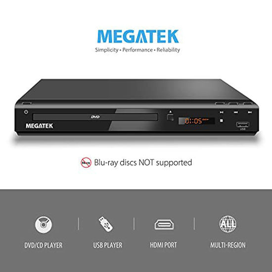 GetUSCart- Megatek Region-Free DVD Player for TV with HDMI Connection ...