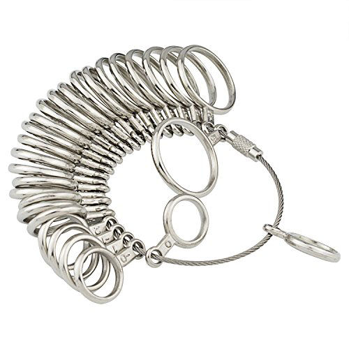 GetUSCart- 27 Pieces/Set Ring Sizer Gauges Finger Sizer Measuring Ring ...