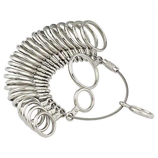 GetUSCart- 27 Pieces/Set Ring Sizer Gauges Finger Sizer Measuring Ring ...