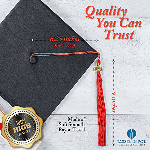 GetUSCart- 2020 Black/RED Graduation Tassel - Every School Color ...