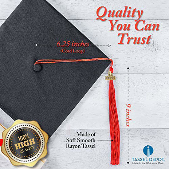 GetUSCart- 2020 Black/RED Graduation Tassel - Every School Color ...