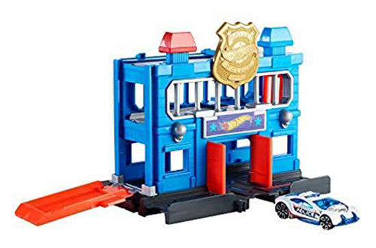 GetUSCart- Hot Wheels City Downtown Police Station Breakout Play Set