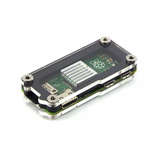 GetUSCart- Zebra Zero Heatsink Case in Black Ice for Raspberry Pi Zero ...