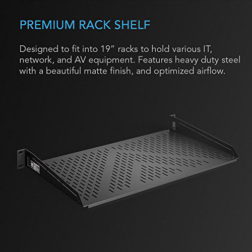 GetUSCart- AC Infinity Vented Cantilever 1U Universal Rack Shelf, 10 ...