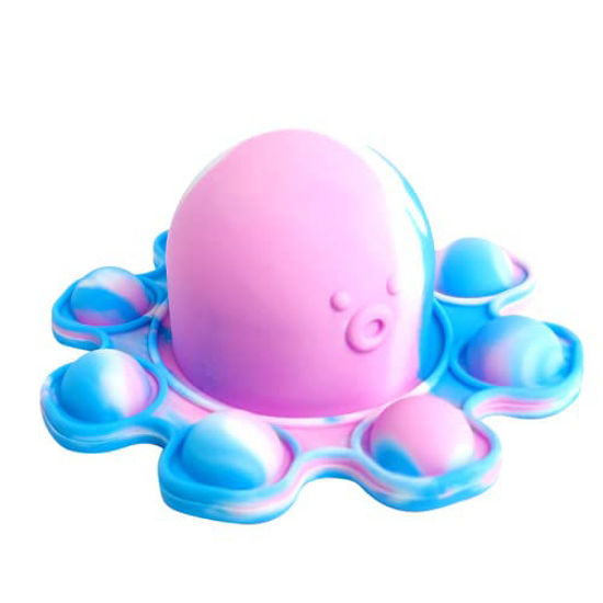 GetUSCart- Mini Reversible Octopus Push Pop Bubble Fidget Toy Flip Cute ...