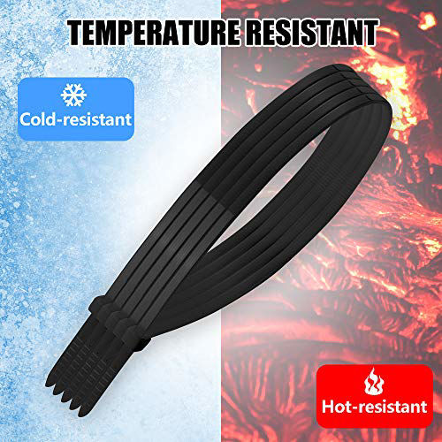 GetUSCart- 12 Inch Zip Cable Ties (100 Pack) 120lbs Tensile Strength ...