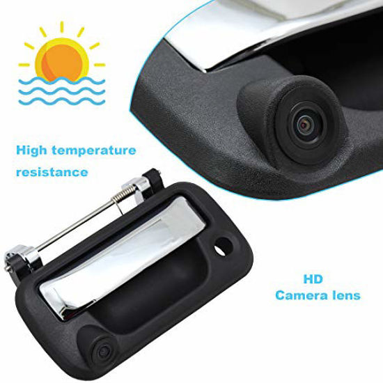 GetUSCart- RED WOLF Chrome Tailgate Handle Reverse Backup Camera for ...