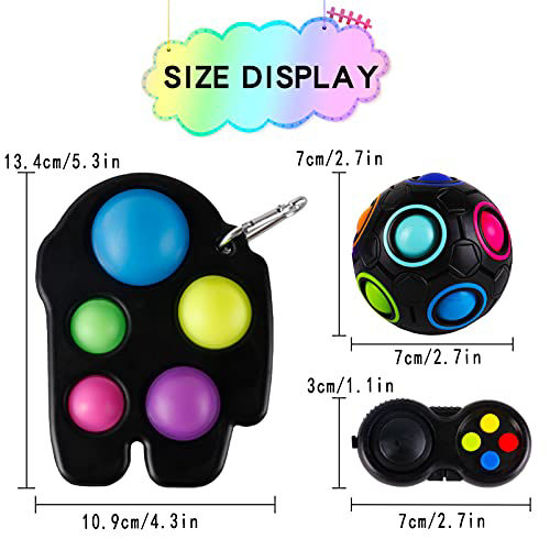 GetUSCart- Woplagyreat Pop Popper Fidget Sensory Toy 2 Packs Popping ...