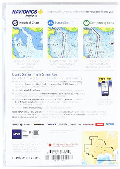 GetUSCart- Navionics Plus Regions South Marine and Lake Charts on SD/MSD