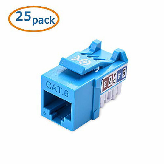 GetUSCart- Cable Matters UL Listed 25-Pack Slim Profile 90 Degree Cat 6 ...