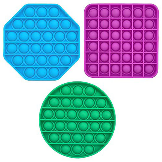 GetUSCart- Mini Push it Pop Bubbles Popit Keychain Sensory Fidget Toys ...