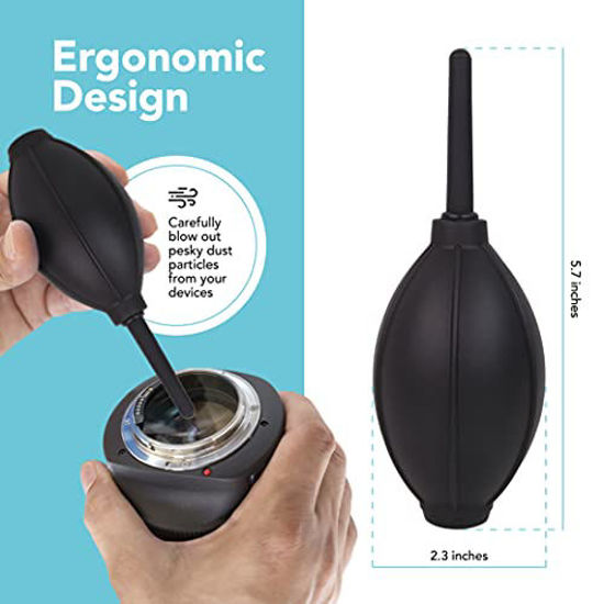 GetUSCart- Foto&Tech Silicone Rubber Dust Blower with Soft Nozzle for DSLR Cameras LCD Screen ...