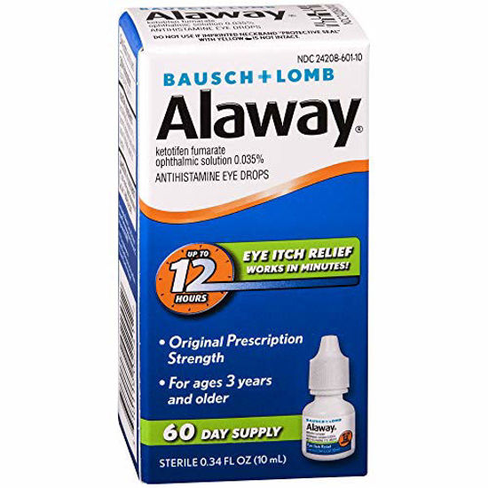 GetUSCart- Bausch + Lomb Alaway Antihistamine Eye Drops, 0.34 Ounces/10 mL