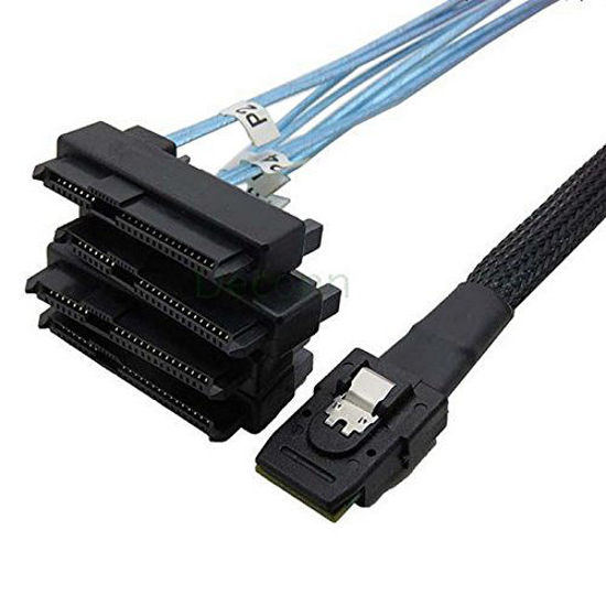GetUSCart- CY 100cm Internal 36 Pin Mini SAS SFF-8087 Host to 4 SFF ...